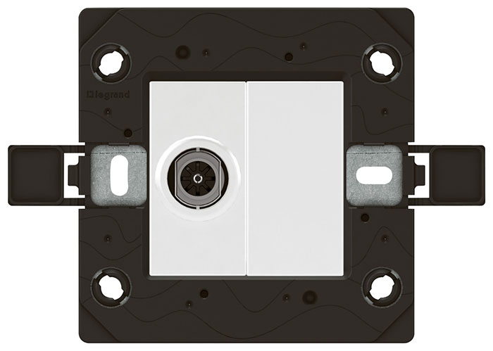Espace Maison - LEGRAND - ARTEOR White - TV Socket ''F'' Type + Blank 1 ...