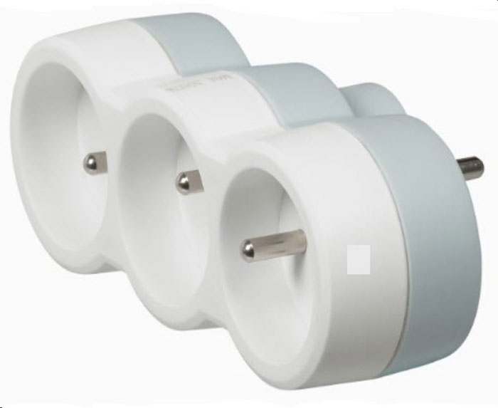 Espace Maison - Multi-socket with 3 horizontal sockets