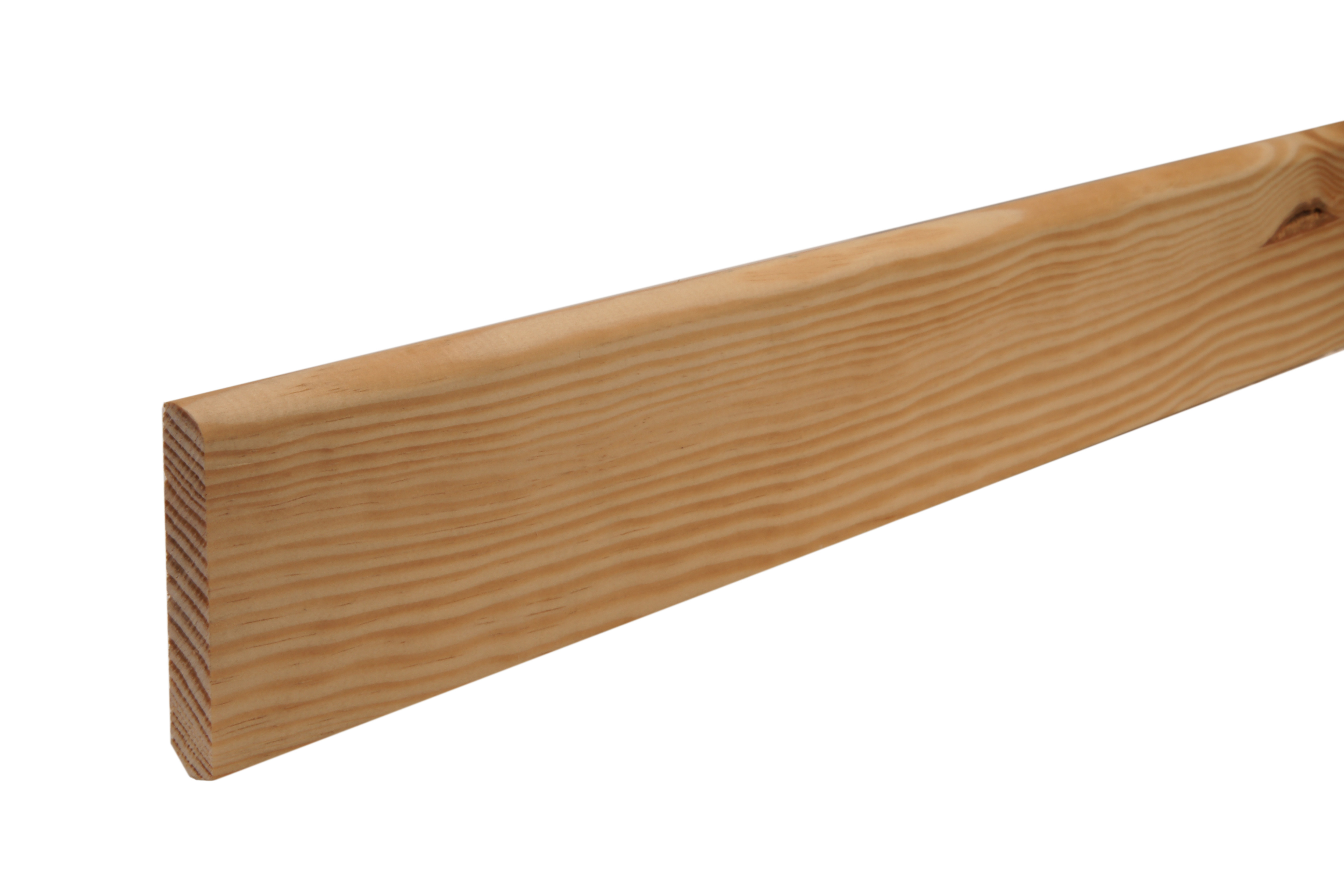 Espace Maison - Rustic pine rounded plinth 10 x 100 mm