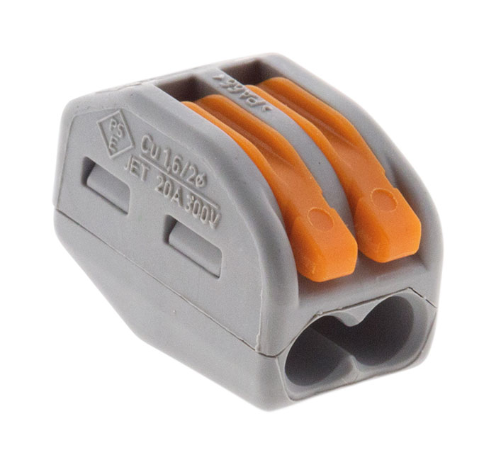 Espace Maison - 15 Wago S222 quick connect terminals - 2 inputs (4 mm² ...