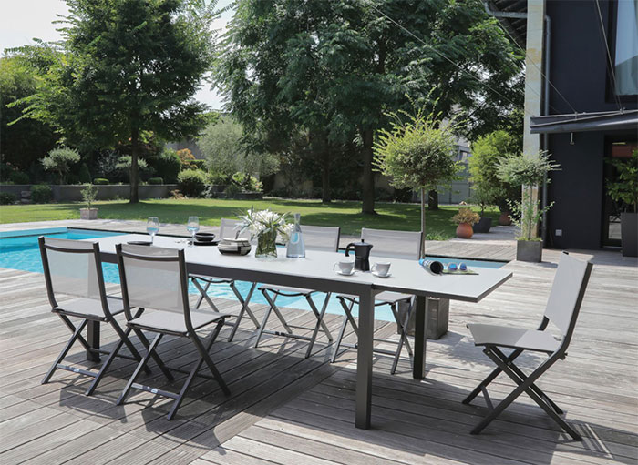 Espace Maison - Extendable garden table