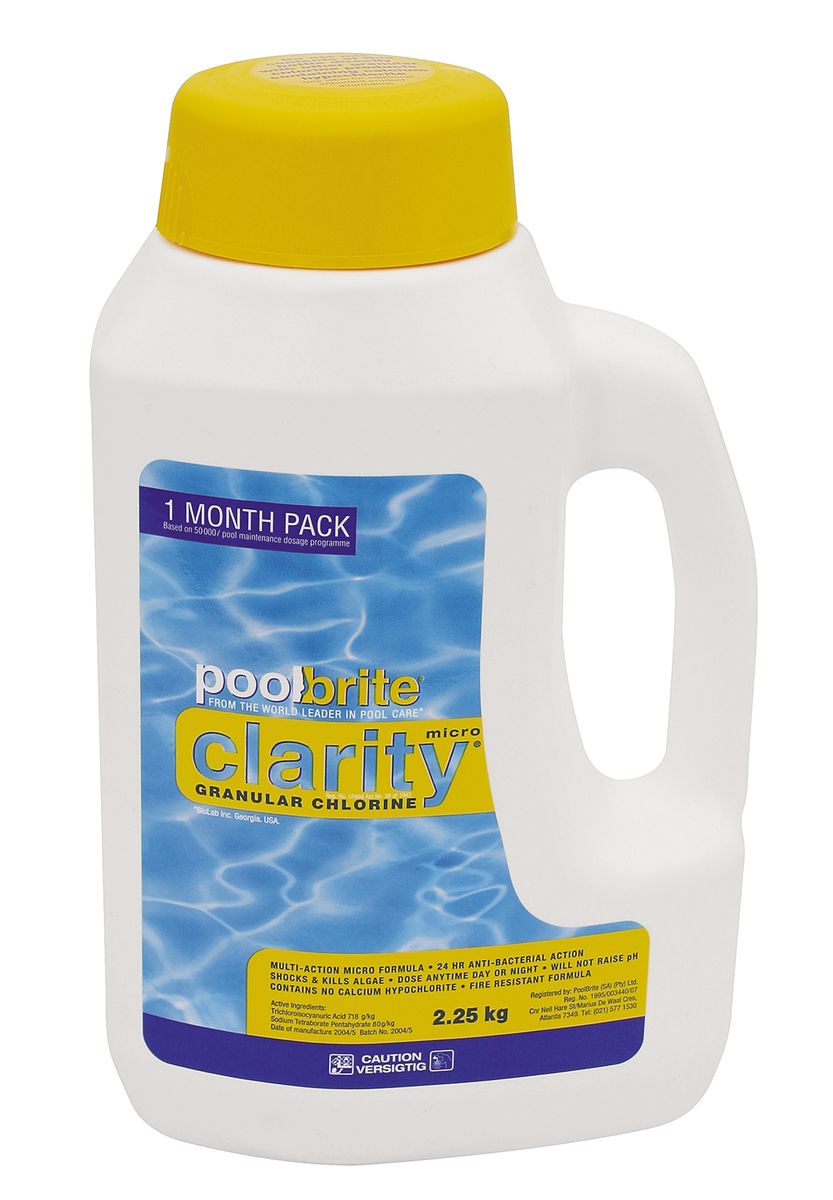 Espace Maison - Clarity Micro Granular Chlorine pool sanitiser - 2.25 kg