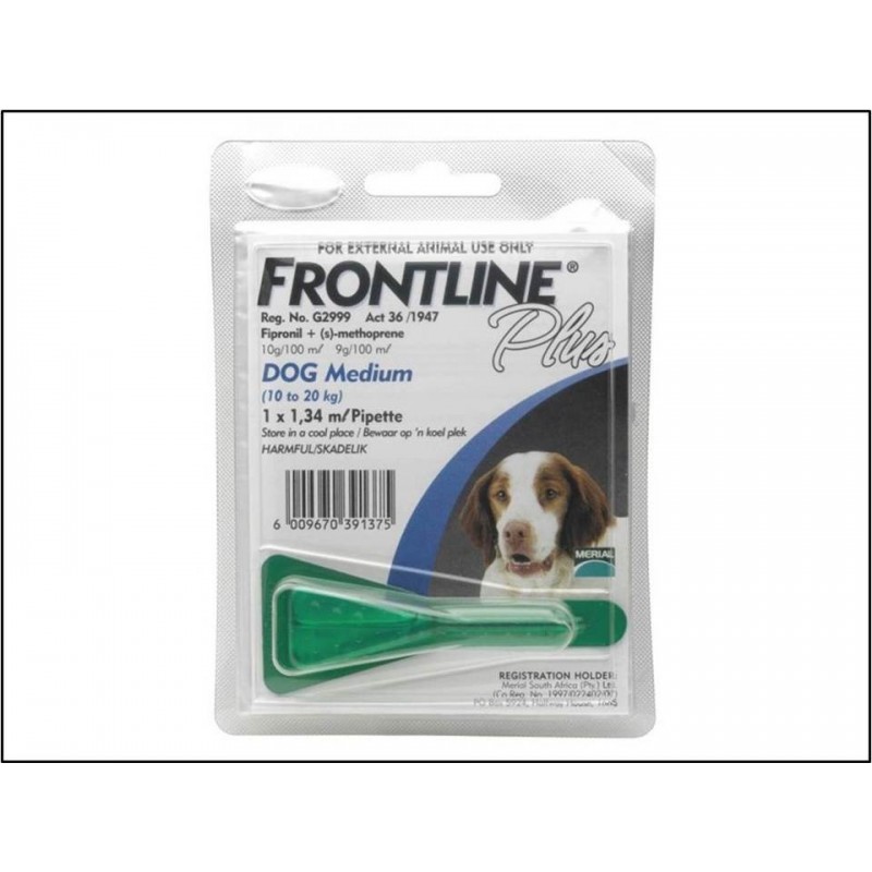Espace Maison - Frontline Plus Spot for medium dogs up to 10 - 20 kg