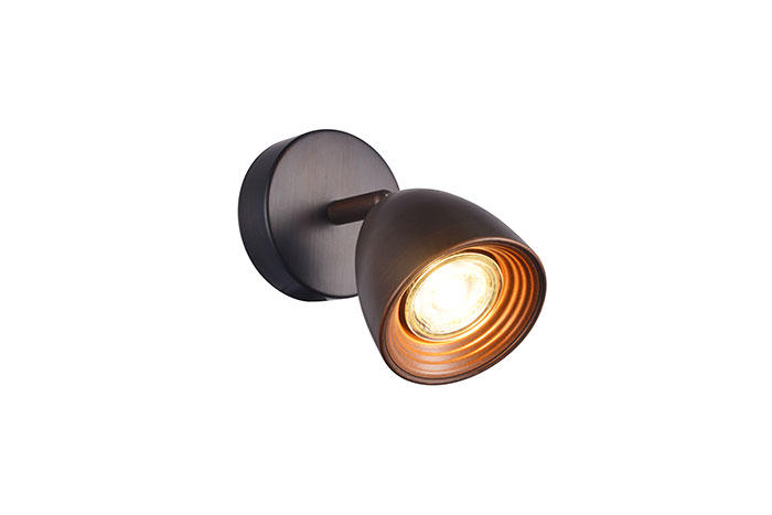 Espace Maison - Spot simple LED - cuivre brossé