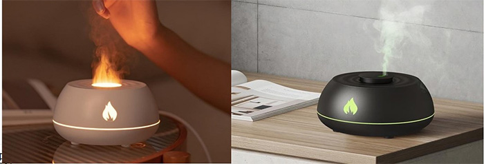 Espace Maison - Flame aromatherapy humidifier with USB