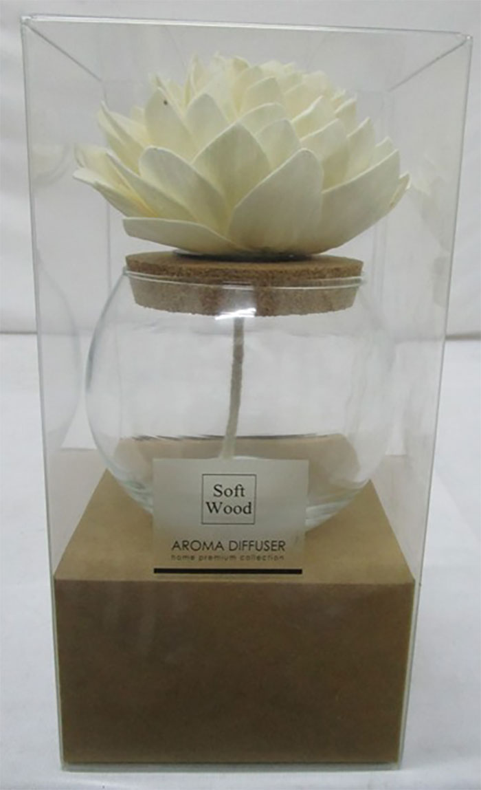 Espace Maison - Diffuser set in glass jar and lily