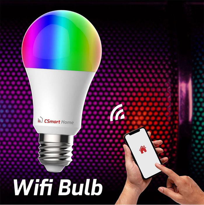 Espace Maison - Smart bulb E27 - RGB 7W
