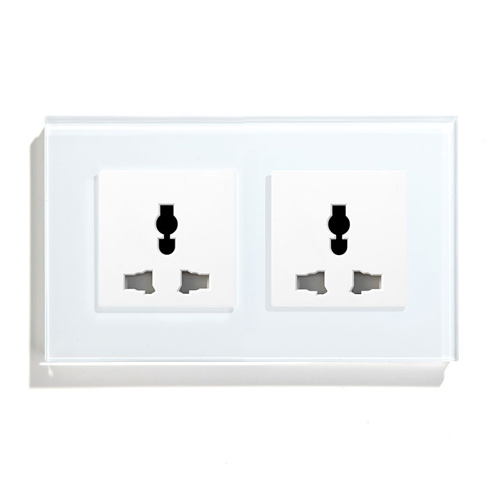 Espace Maison - Double Universal Socket - White (Normal)