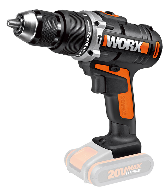 Espace Maison - Worx Cordless Impact Drill, 20V (WX372.9)