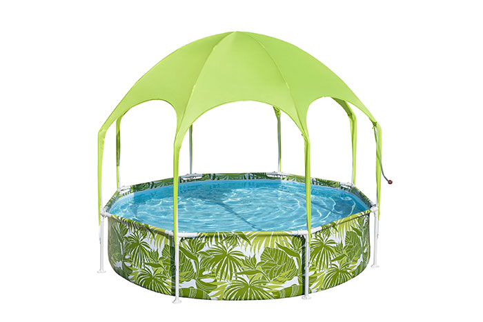 Espace Maison - Bestway swimming pool round Steel Pro Frame “Splash-in ...