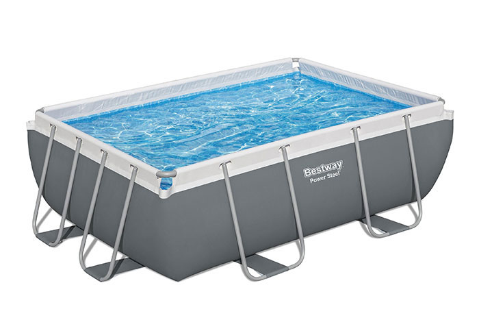 Espace Maison - Bestway swimming pool rectangular Power Steel Frame ...