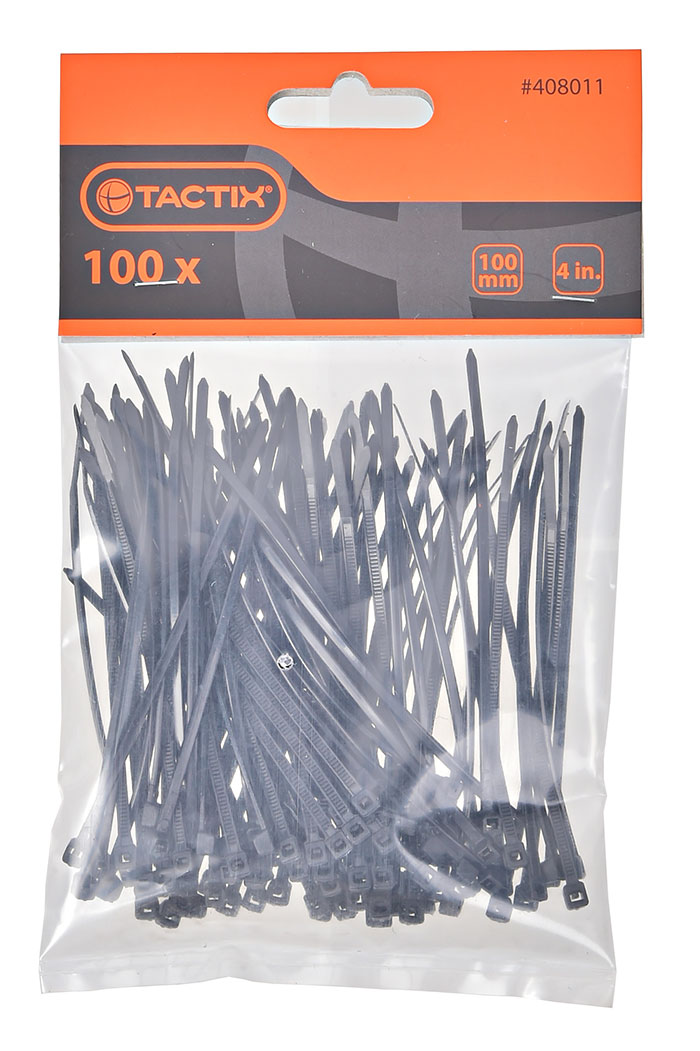 Espace Maison - 100 mm black cable tie pack