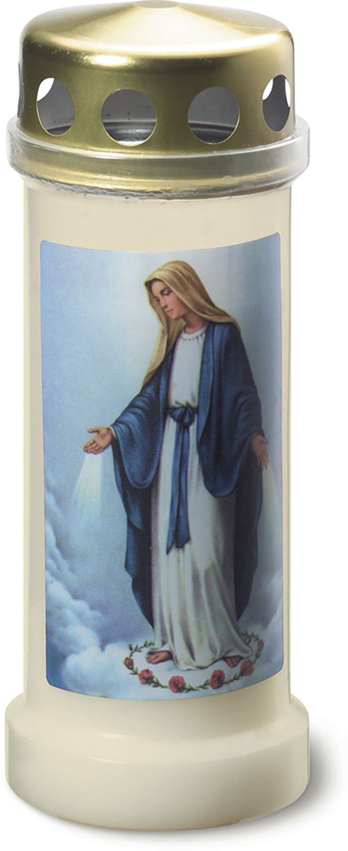 Espace Maison - Funeral candle with the effigy of the Virgin Mary