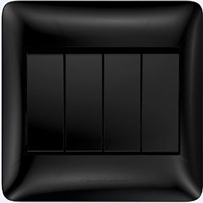 Espace Maison - Switch 4 gang 2 ways Sp-10AX-Black