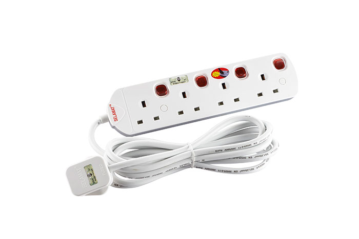 Espace Maison - Extension power strip - 4 sockets