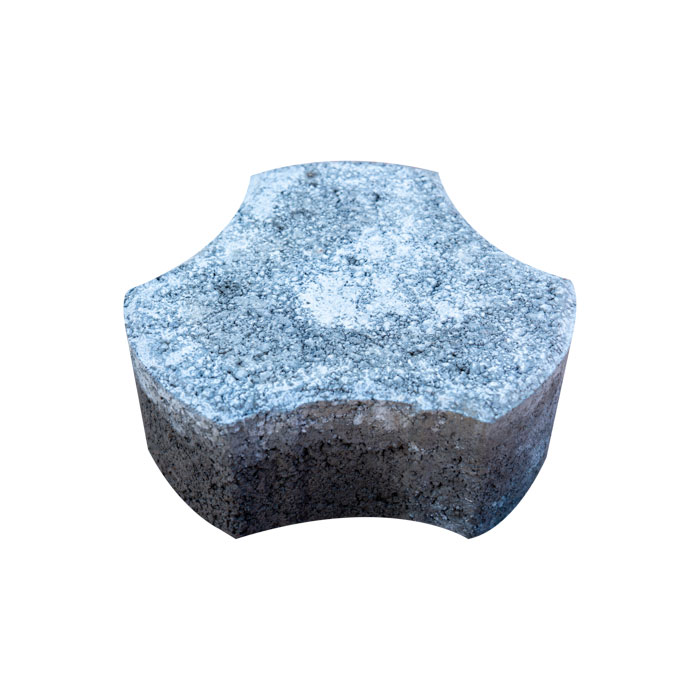 Espace Maison - Grey concrete paving block Trief - 17.3 × 15 x 8 cm